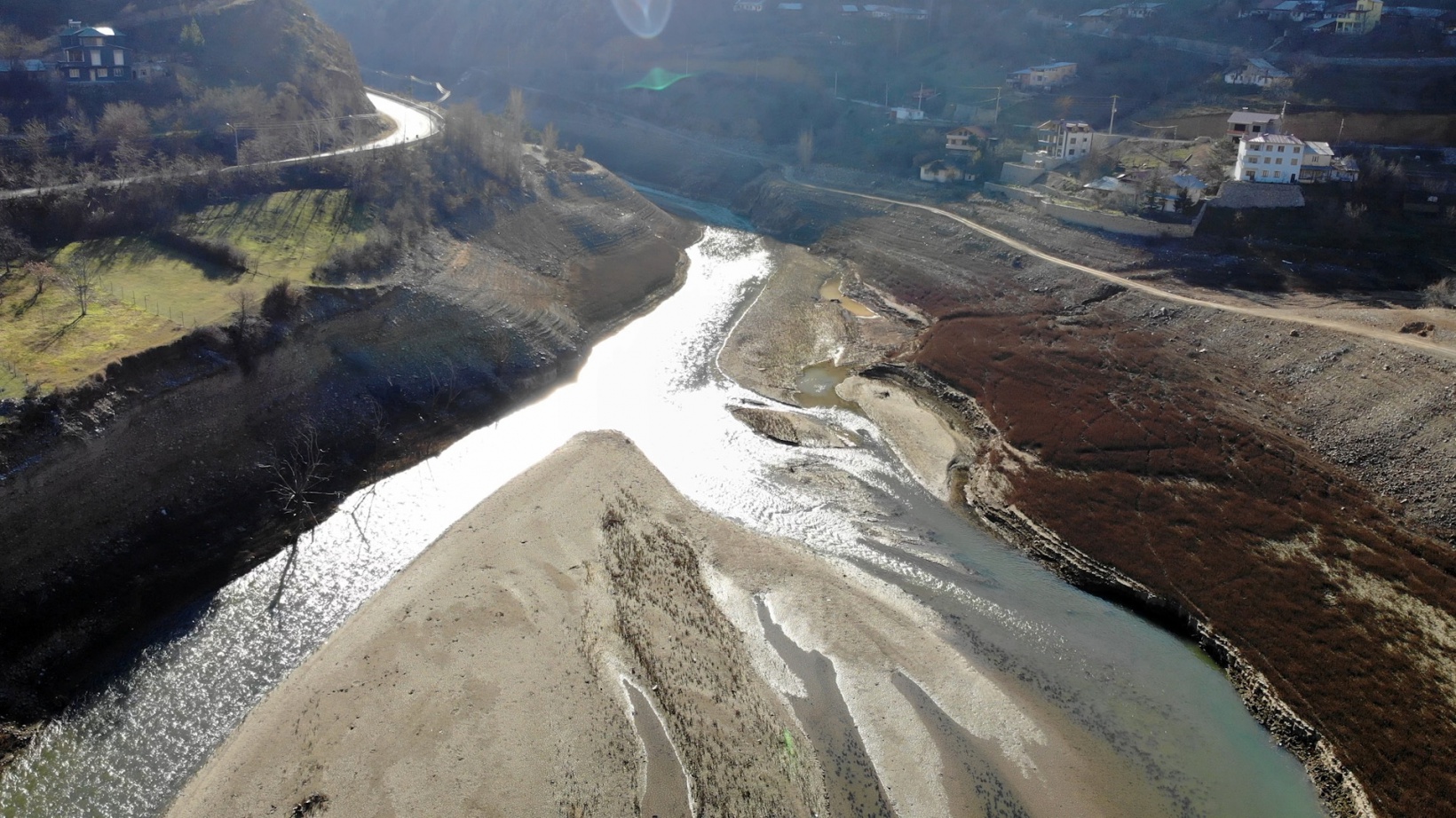 Torul Baraj gölü 45 metre çekildi foto galerisi, fotoğrafları